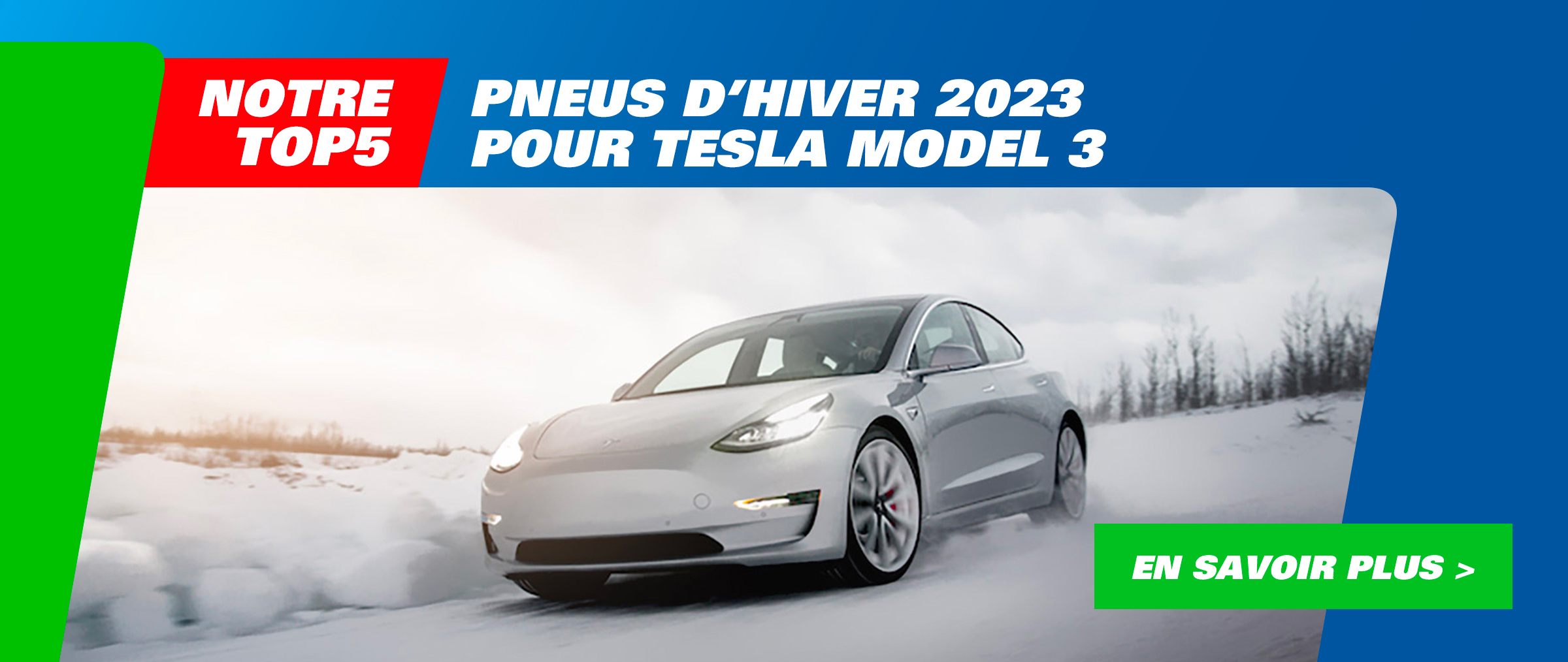 Meilleurs pneus hiver pour Tesla Model 3 | Point S